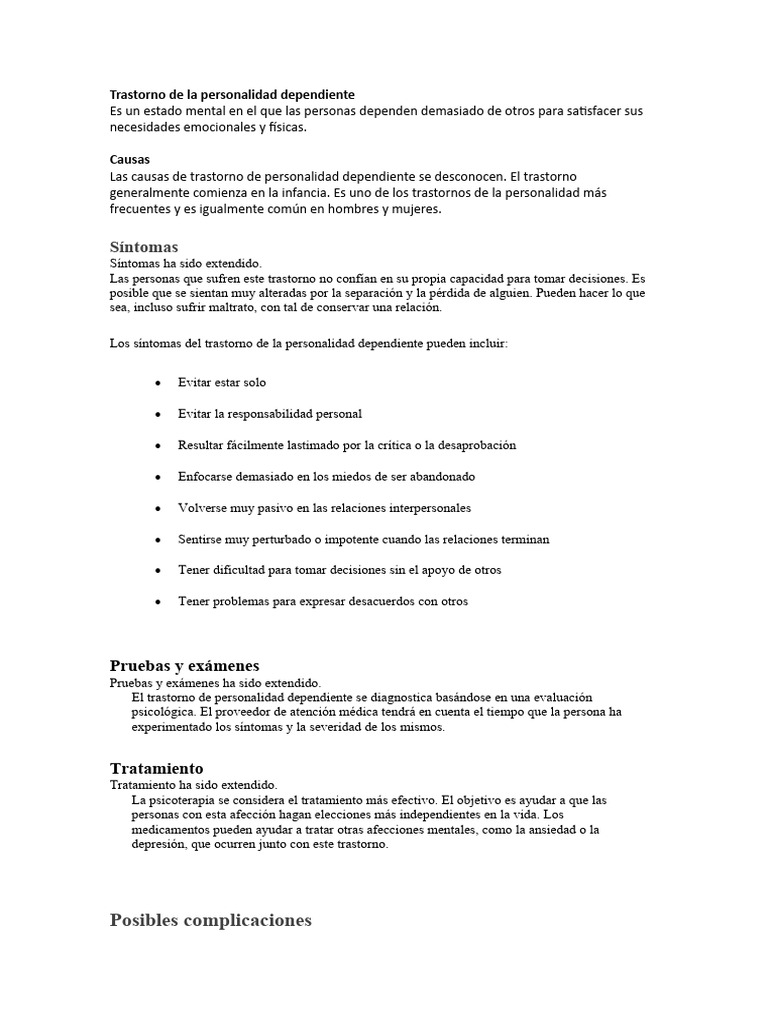 Trastorno de La Dependencia | Descargar gratis PDF | Trastorno mental | Trastorno depresivo mayor