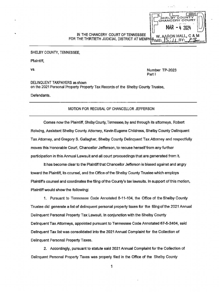 Case Documents - Case Id Tp-2023 - Docket Code Motion Recusal Chan ...
