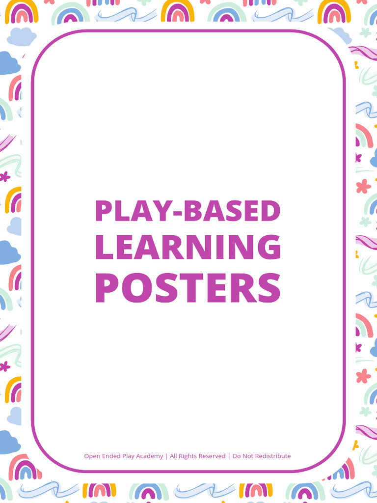 02 - Play-Based Learning Posters | PDF | Senses | Toys