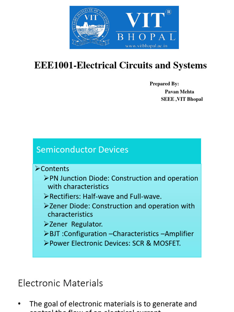 MODULE - 3 - Semiconductor Devices | PDF | Rectifier | Field Effect ...