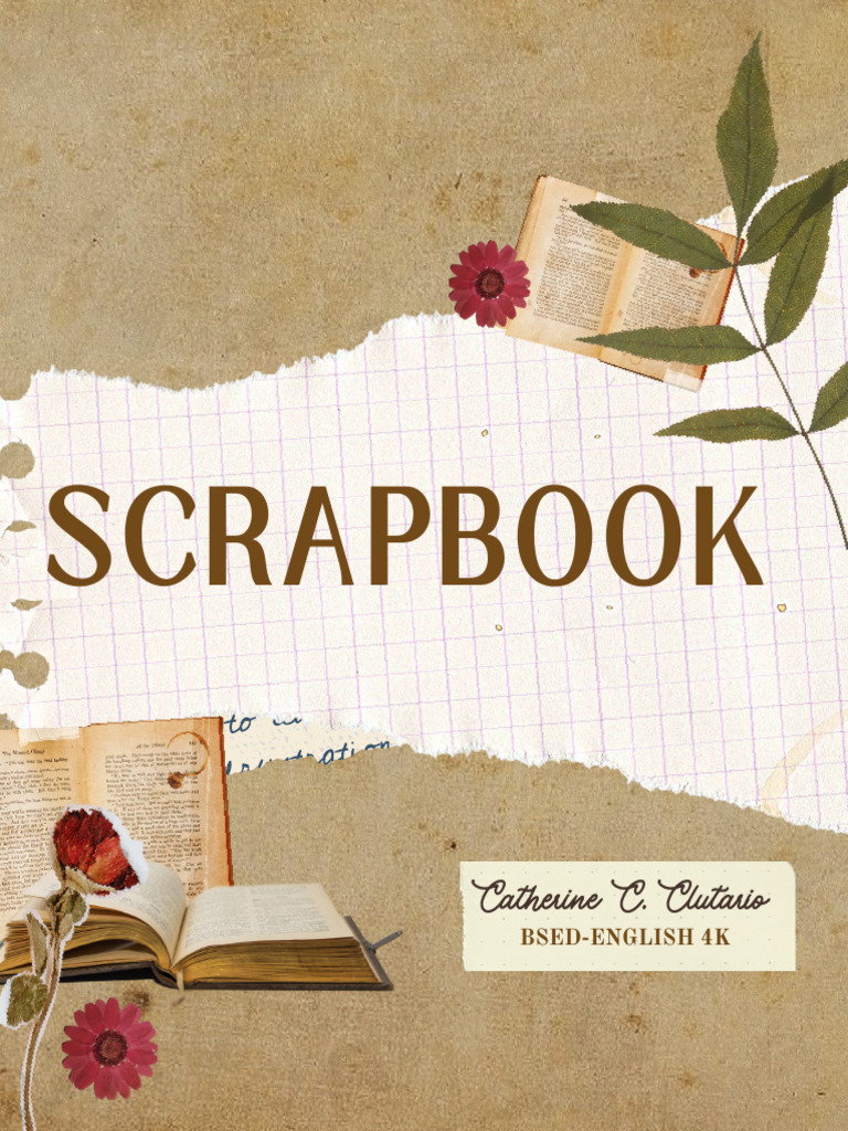 Brown and White Organic Scrapbook Reading Journal | PDF | Teachers ...