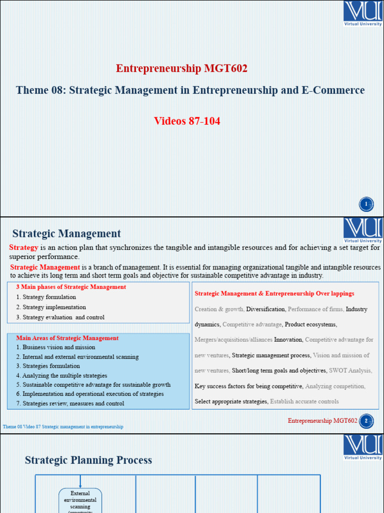 Slides Theme 08 | PDF | Strategic Management | Competitive Advantage