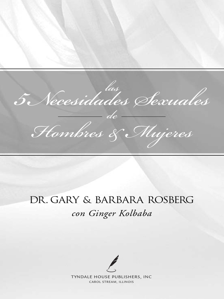 Las 5 Necesidades Sexuales Del Hombre y La Mujer-Gary Barbara Rosberg ...