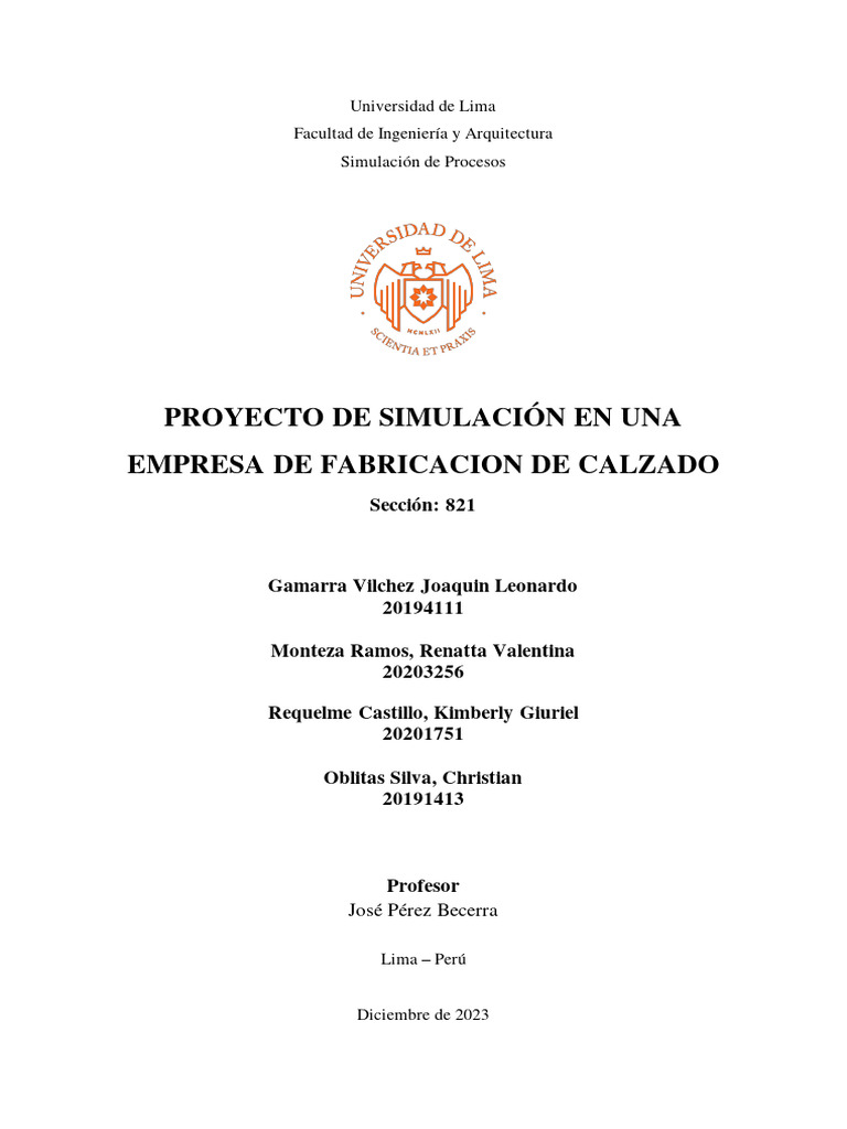 Proyecto - de - Simulacion - FINAL | PDF | Simulación | Software