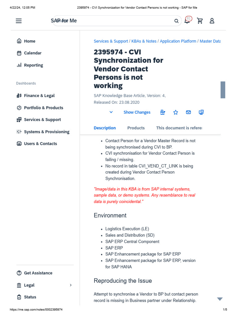 CVI Synchronization For Vendor Contact Persons Is Not Working | PDF | Software Engineering ...