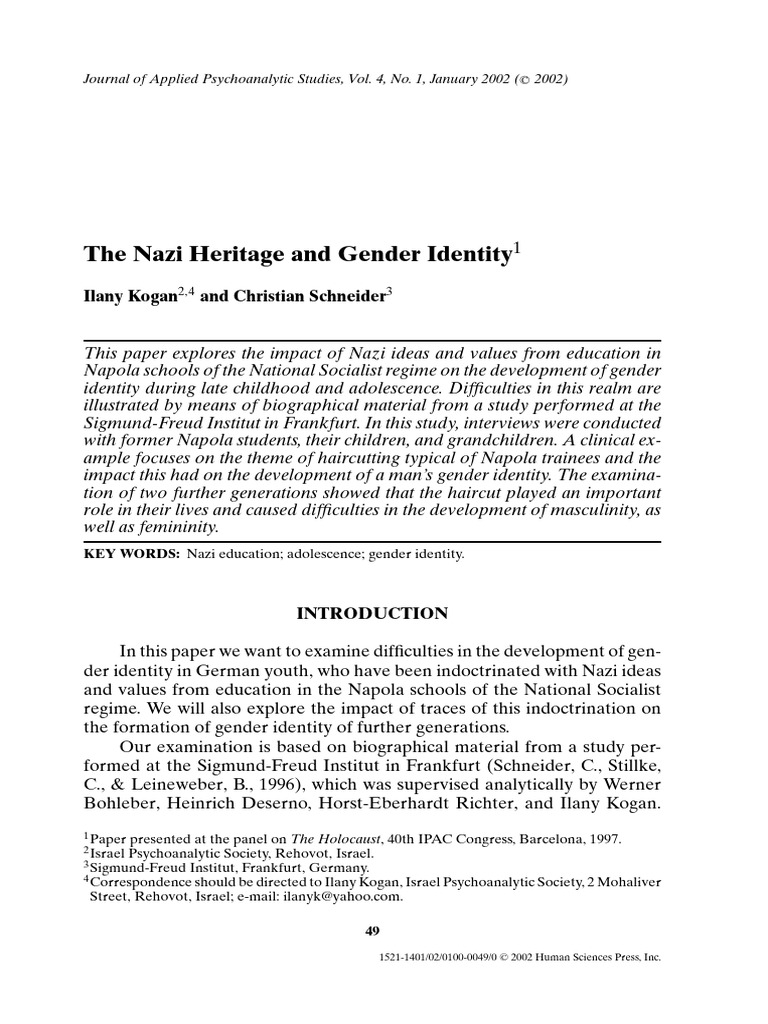 The Nazi heritage | PDF | Adolescence | Nazism