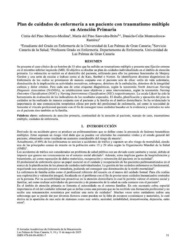 Plan de Cuidados | PDF