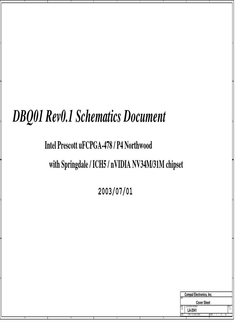 Compal La 2041 r01 Schematics | PDF | Computing | Computer Architecture Compal La 2041 r01 Schematics | PDF | Computing | Computer Architecture