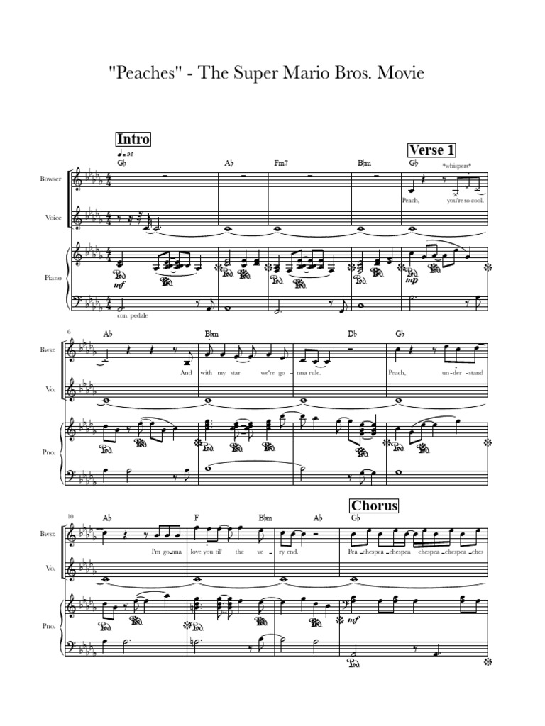 Super Mario Bross (Theme Piano) | PDF