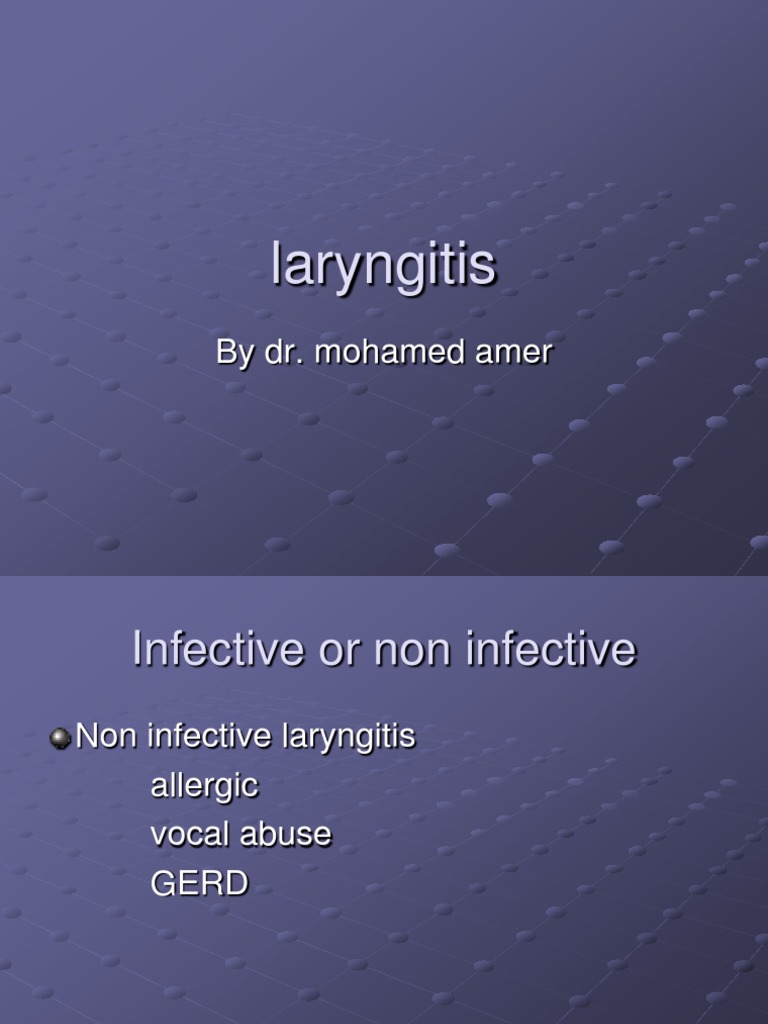 Laryngitis | PDF