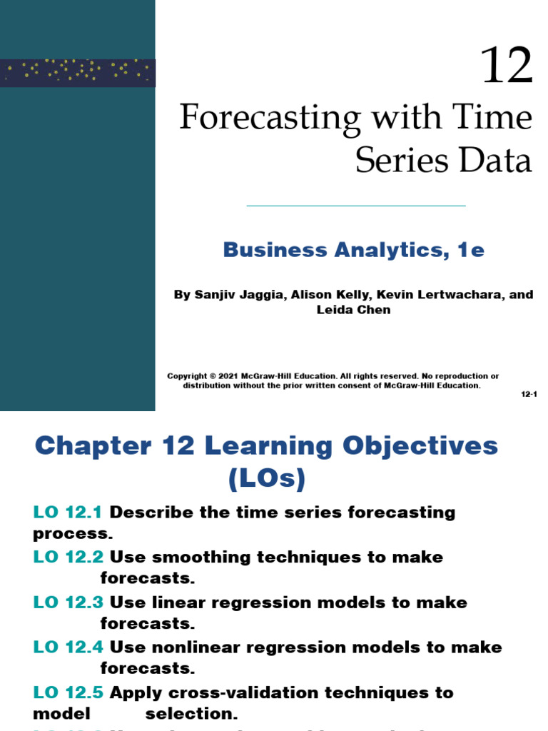 Jaggia BA 1e Chap012 PPT | PDF | Forecasting | Linear Regression