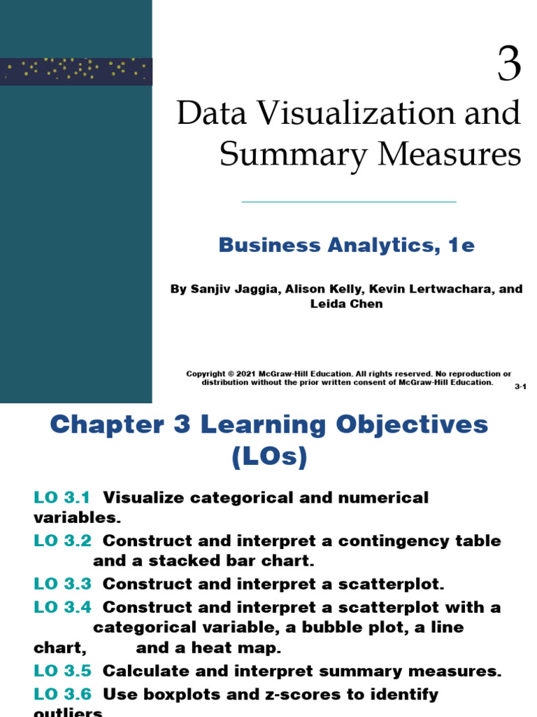 Jaggia BA 1e Chap003 PPT | PDF | Mean | Sharpe Ratio