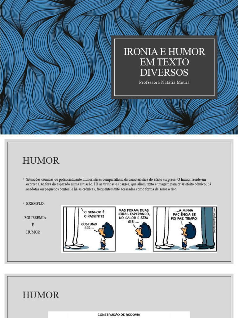Ironia e Humor em Texto Diversos | PDF | Piadas | Humor