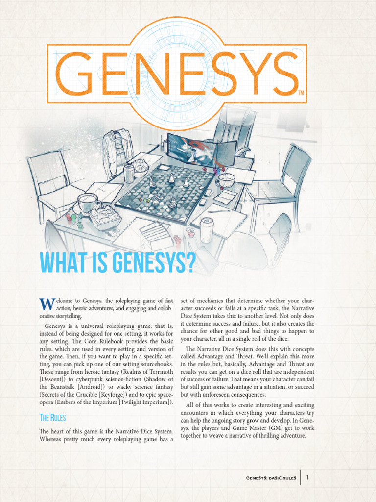 Genesys Basic Rules v1.1.0 | PDF | Dice | Role Playing Games