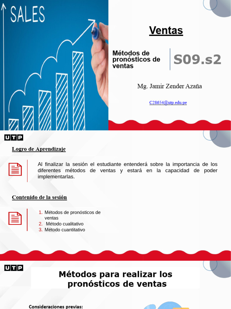 S09 - s2 Material Metodos de Pronosticos | PDF | Investigación cuantitativa | Business