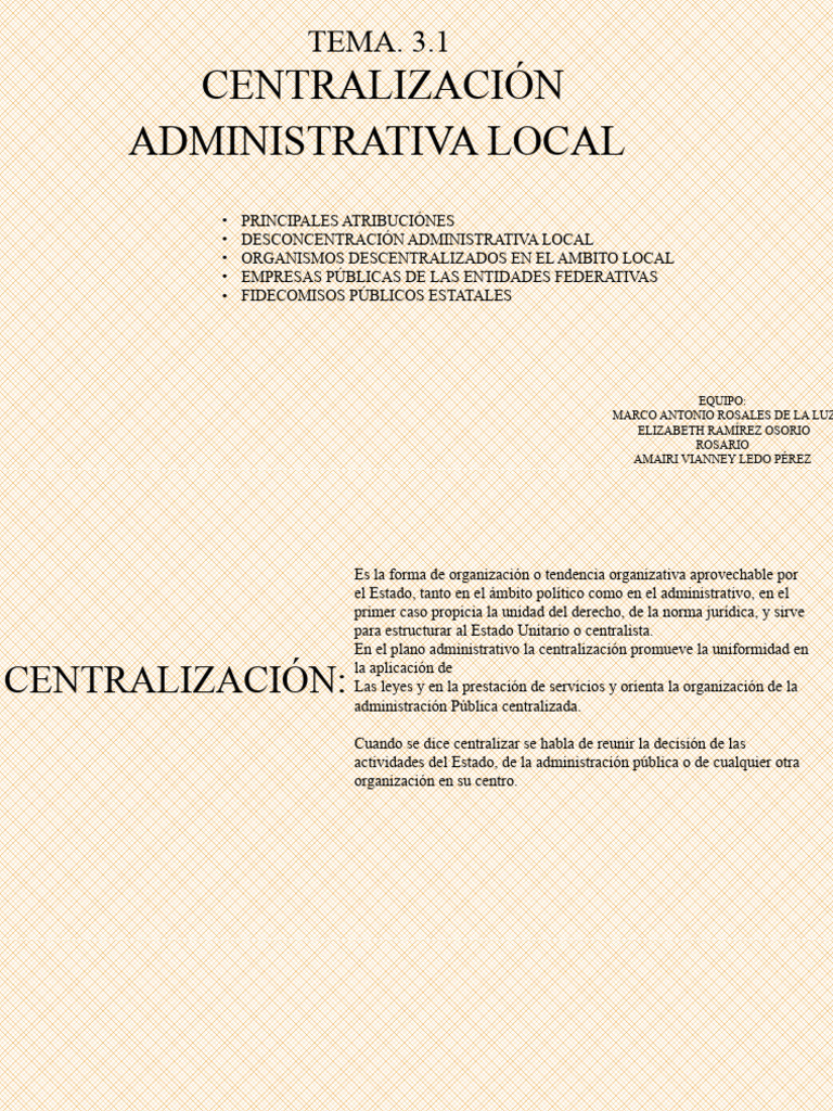 Tema3 1 | PDF | Administración Pública | Federación