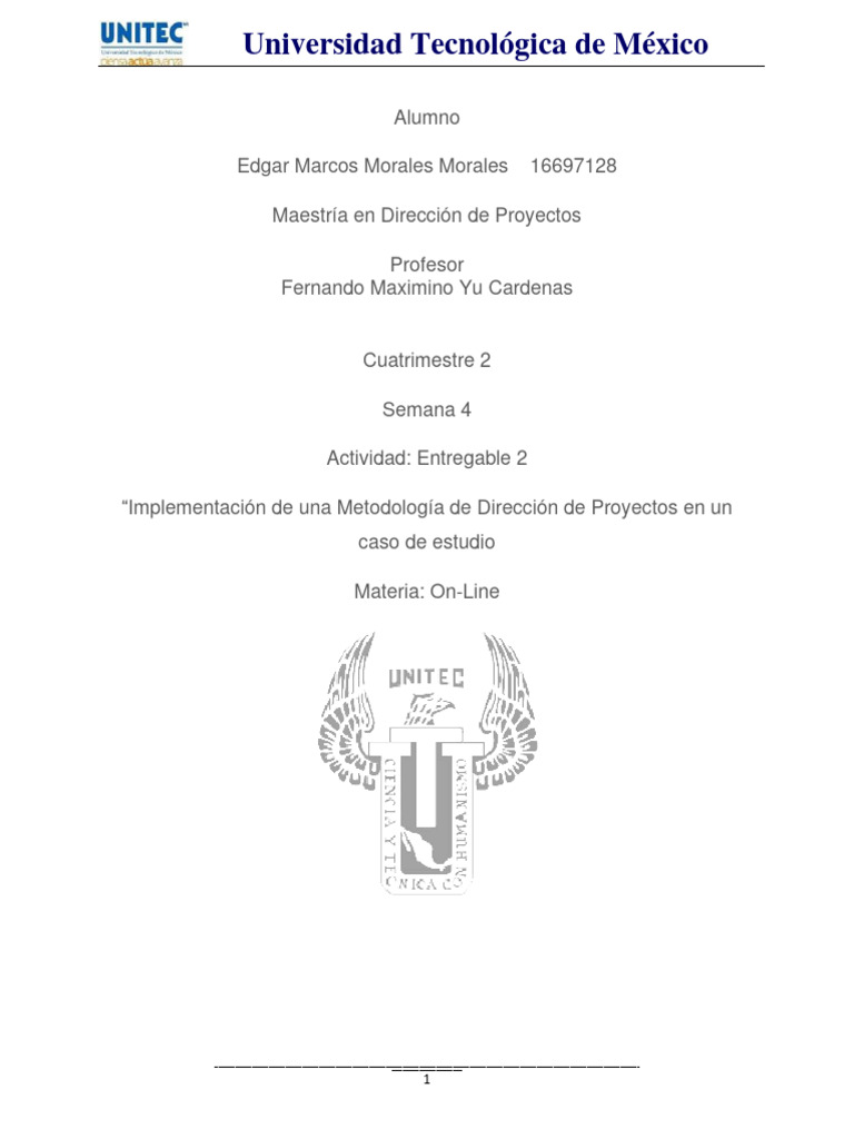 Entregable 2-Emmm | PDF | Gestión de proyectos | Software