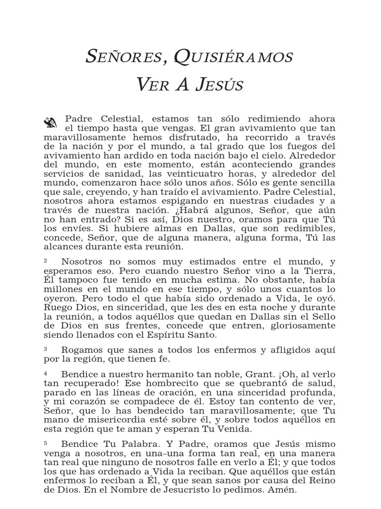 Jesús, Sanidad y Avivamiento Global | PDF | Cristo (título) | Jesús
