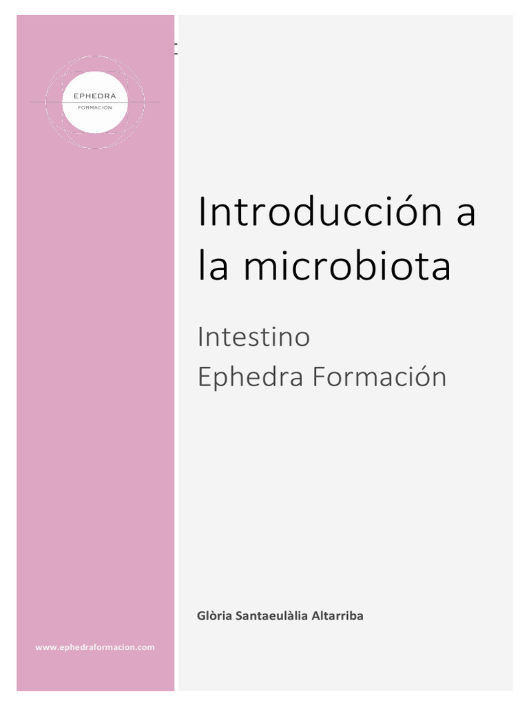0_GUIÓN INTRODUCCIÓN A LA MICROBIOTA | PDF | Las bacterias | Obesidad