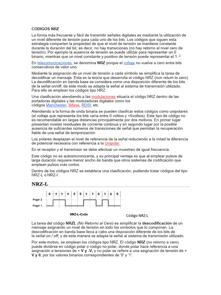 Codigos NRZ | PDF | Informática | Convenciones de nombres