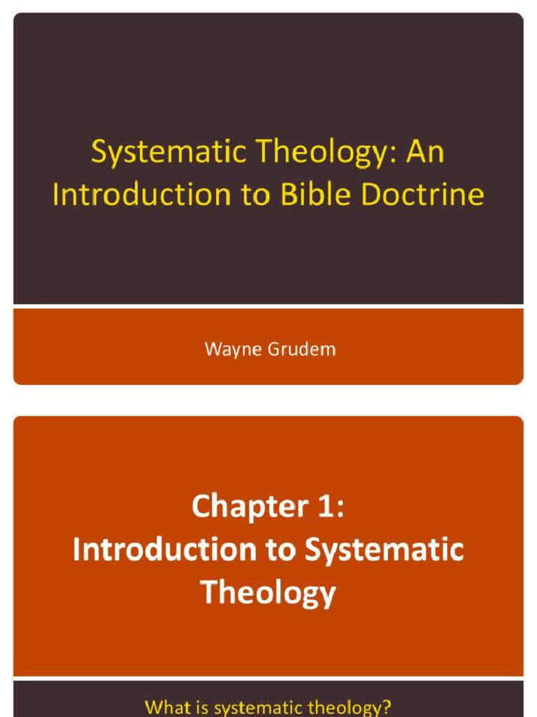 Systematic Theology | PDF