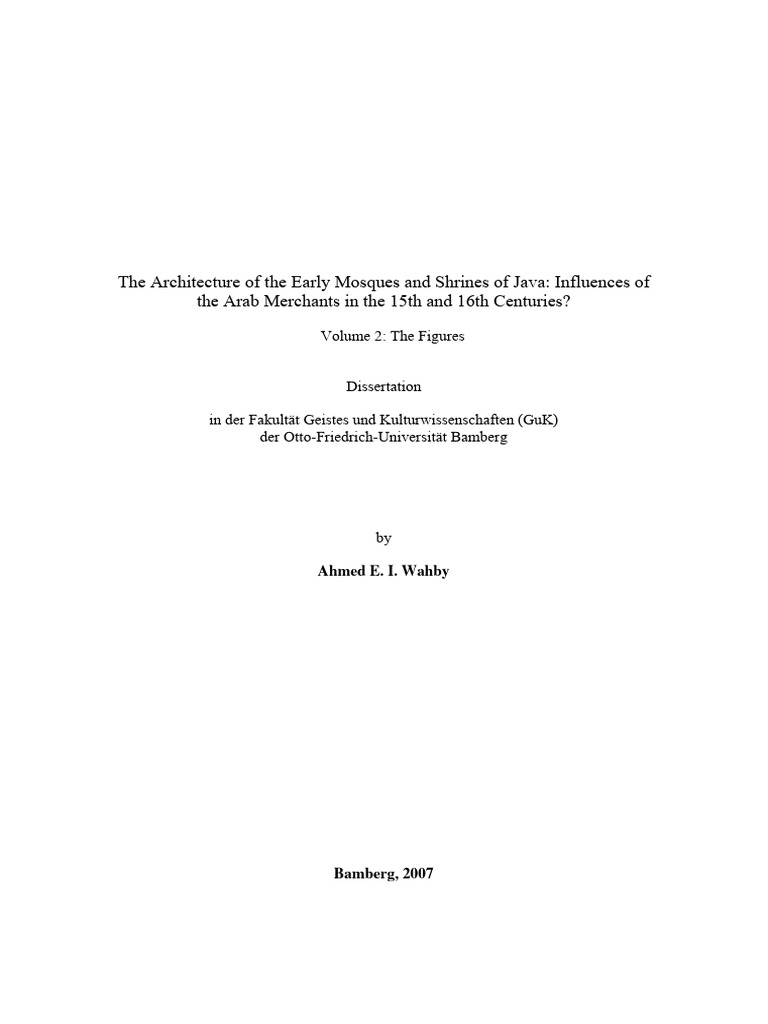 The Architecture of the Early Mosque and Shrines of Java Influences of the Arab Mercant_picture ...
