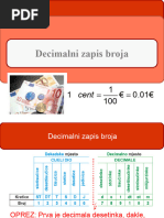 Brojevi Prve Stotice, Desetice I Jedinice | PDF