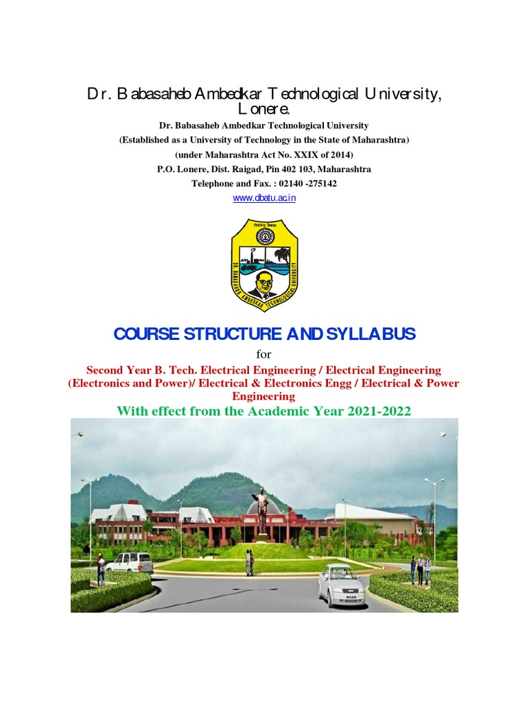 DBATU_SYLLABUS | Download Free PDF | Operational Amplifier | Electric Motor