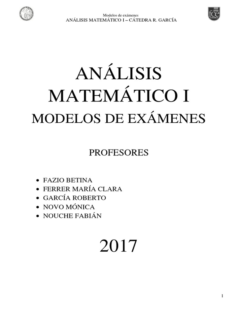 72 Modelos de Parciales y Finales | PDF | Derivado | Función (Matemáticas)