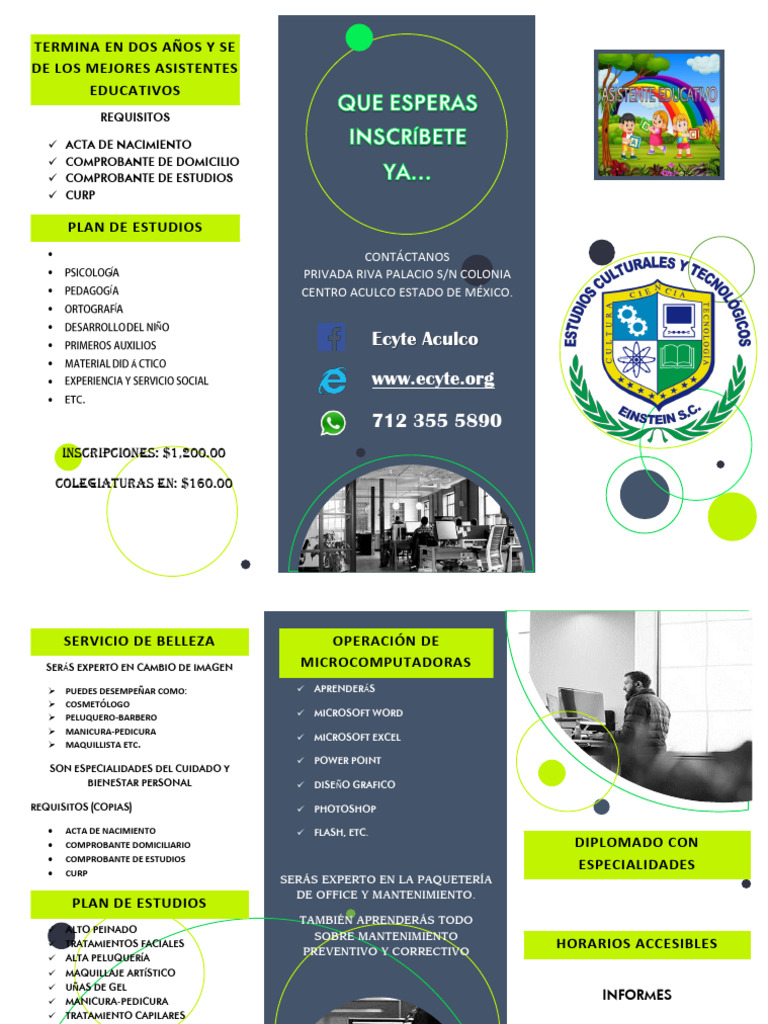 Triptico Einstein | Descargar gratis PDF | Microsoft | Software relacionado con Windows Text