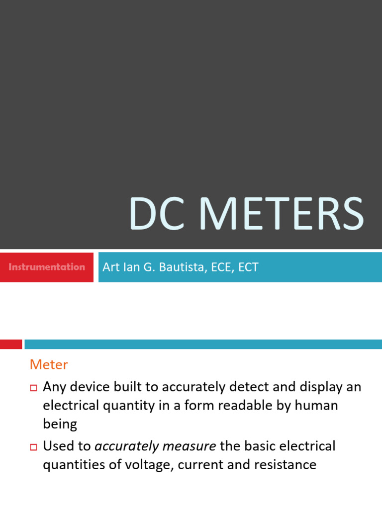 ppth2 DC-Meters | PDF | Manufactured Goods | Materials Science