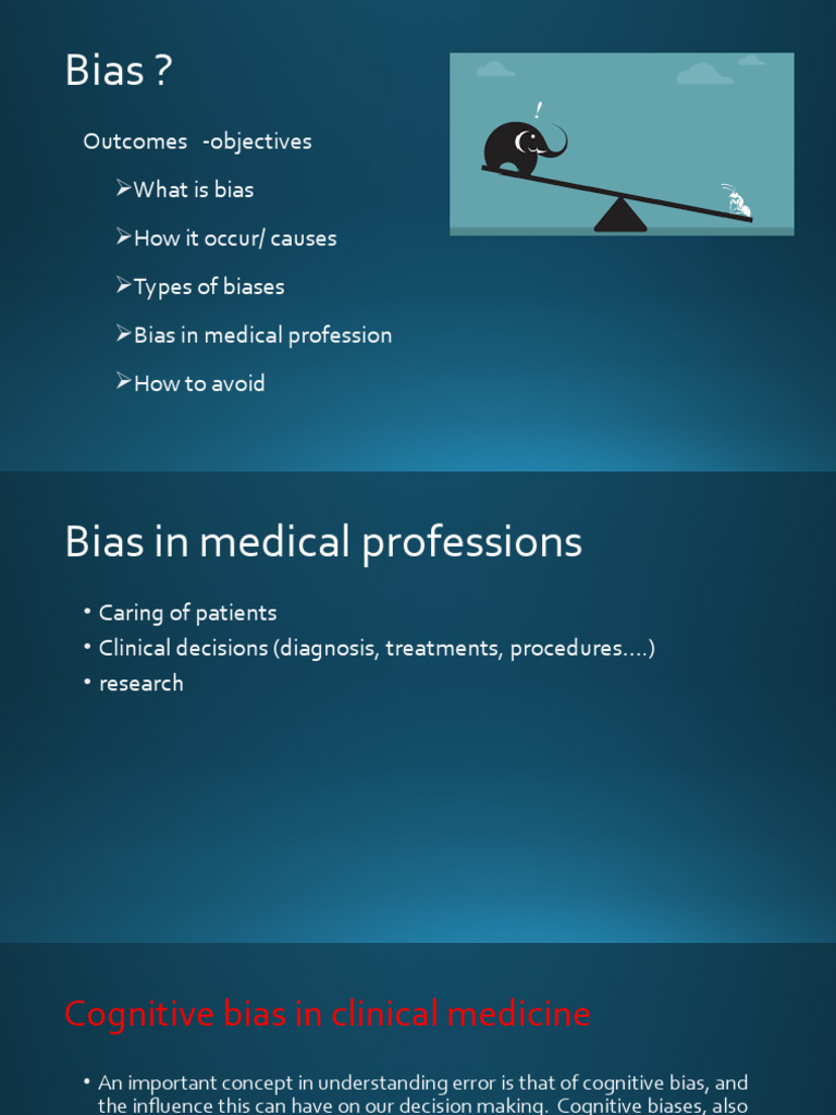Critical Thinking 2-2 (Bias 2) | PDF | Bias | Medical Diagnosis