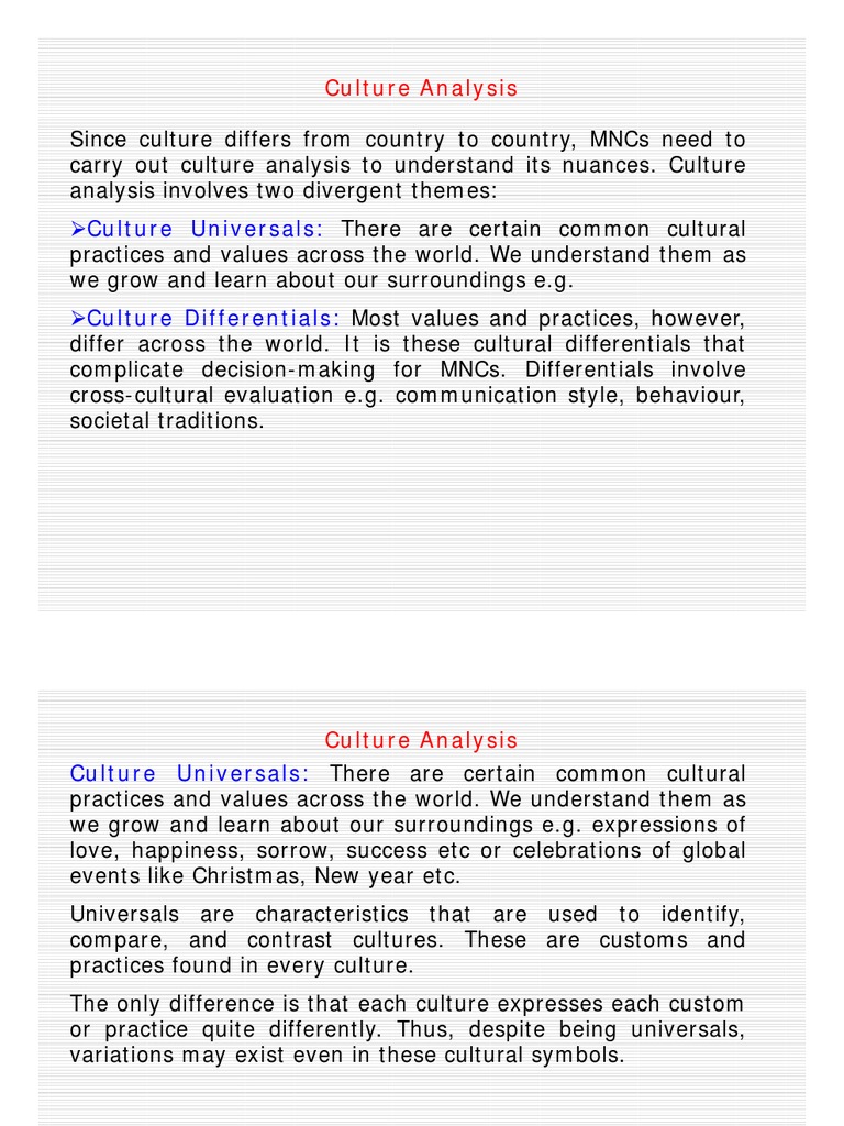 Unit 4 Culture Notes | PDF | Nonverbal Communication | Negotiation