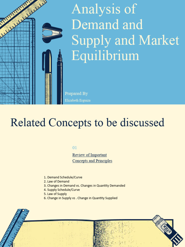 LESSON 4A-Analysis of Demand and Supply and Market Equilibrium | PDF ...