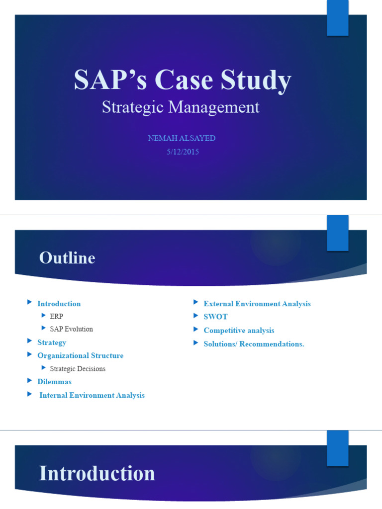 Saps Case Study | Download Free PDF | Enterprise Resource Planning ...