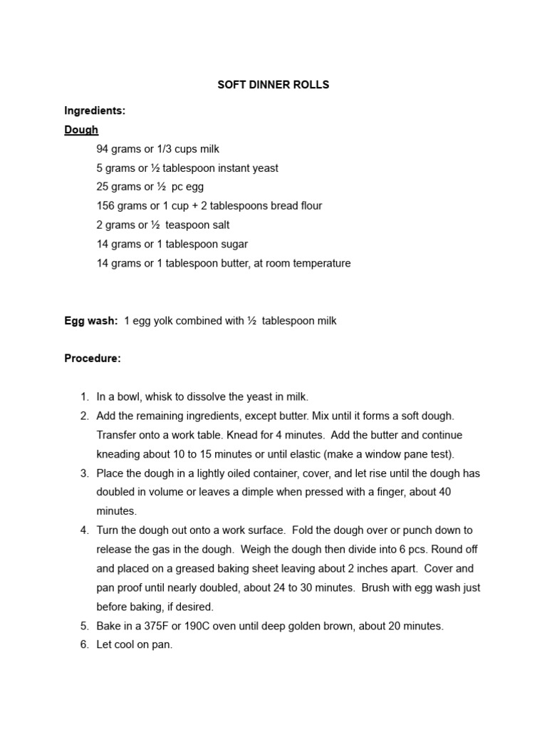 BPP Assessment Recipes HALF | PDF | Cakes | Dough