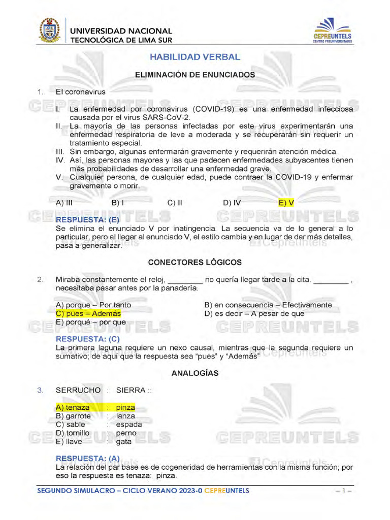 2do Simul 2023 0 SolucPublicar | PDF