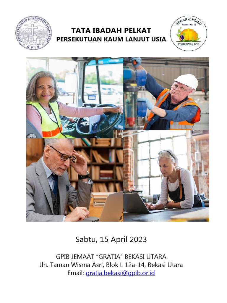 Tata Ibadah Pelkat PKLU GPIB Gratia - Sabtu 15 April 2023 | PDF