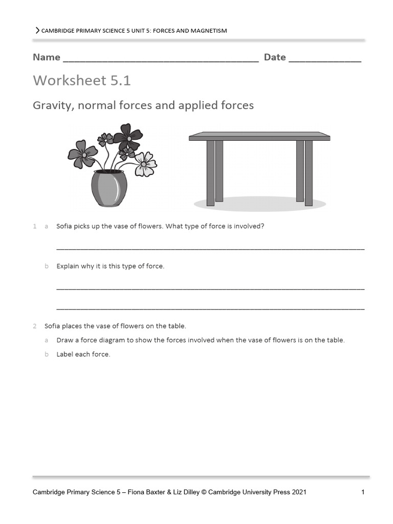 Worksheets - Unit 5 | PDF | Force | Drag (Physics)