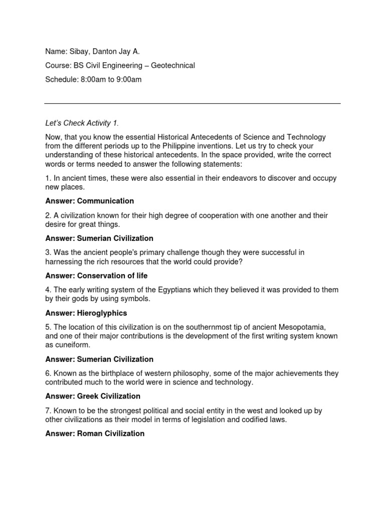 Historical Science & Tech Quiz | PDF | Social Science | Young Adult