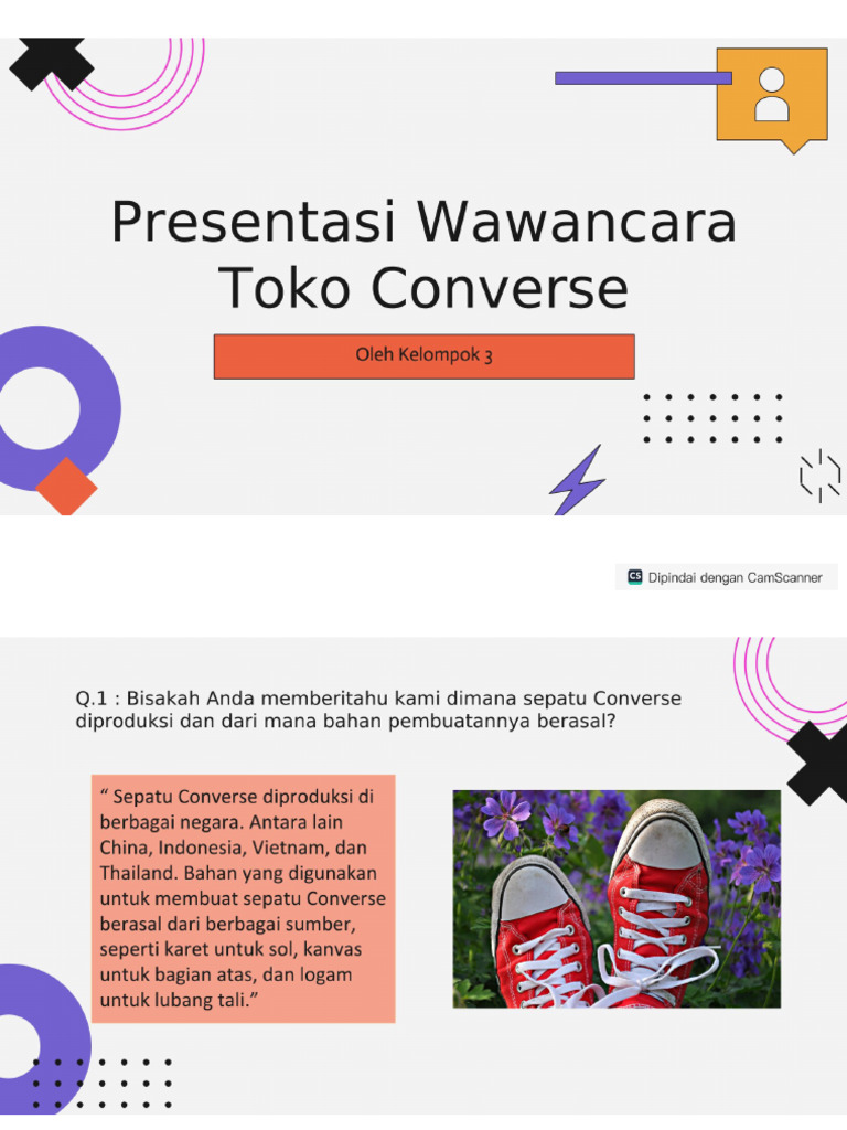 Wawancara Toko Converse | PDF