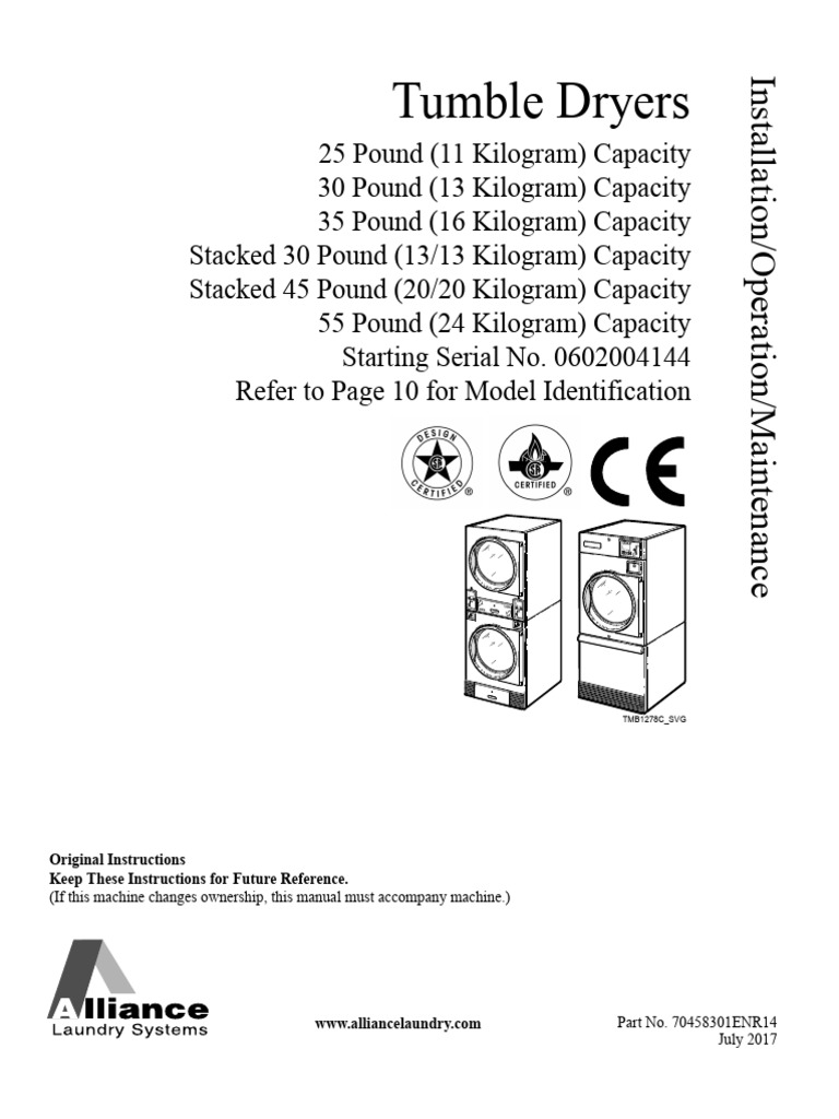 PRM Drying TMBL Iom | PDF | Clothes Dryer | Manufactured Goods