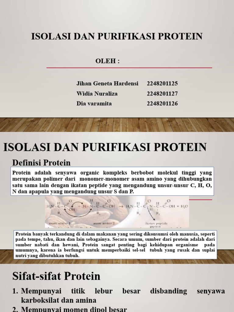 Isolasi dan Purifikasi Protein | PDF
