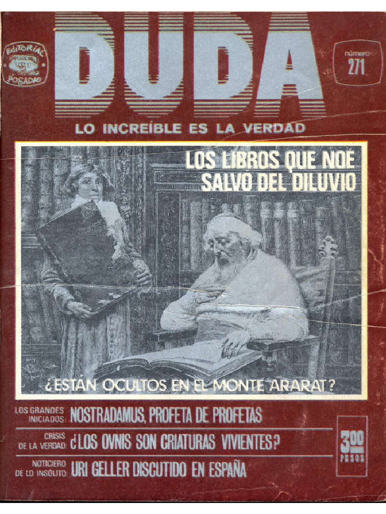 Revista - Duda - 0271 Los Libros Que Noe Salvo Del Diluvio | PDF