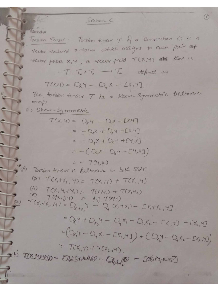 Differentiable Manifolds Section C | PDF