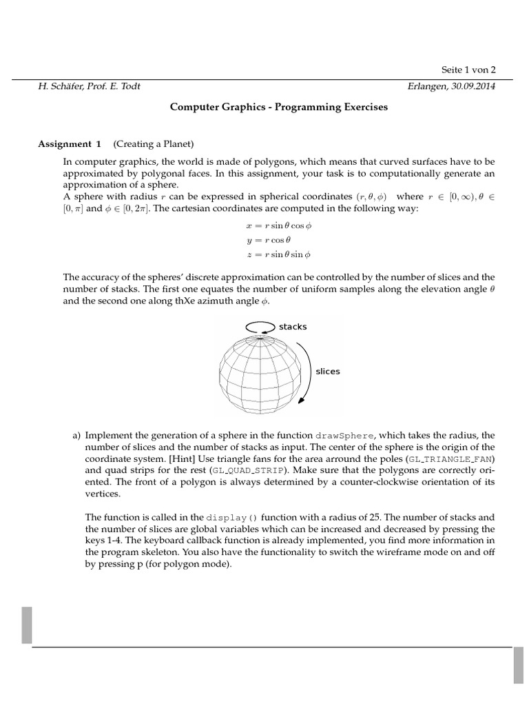 assignment_1 | Download Free PDF | Sphere | Euclidean Geometry