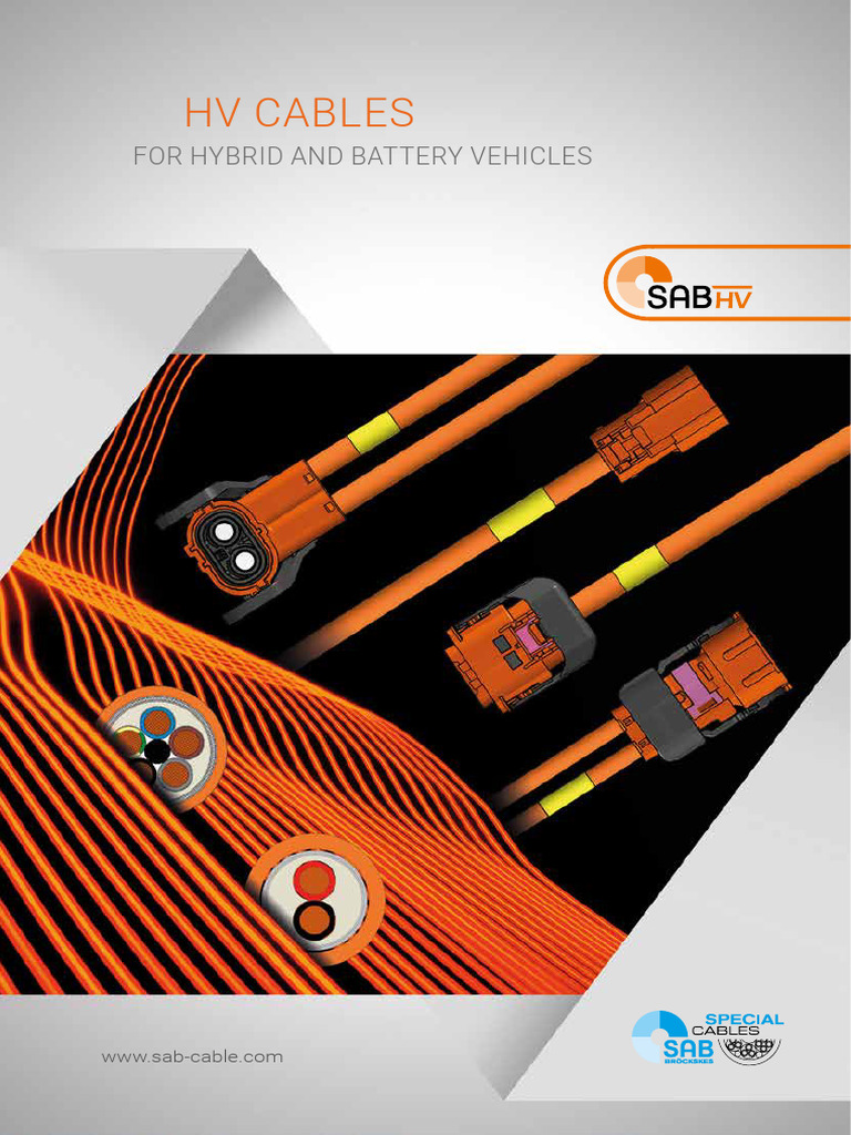 HV Cable Specifications for Hybrid Vehicles | PDF | Electrical ...