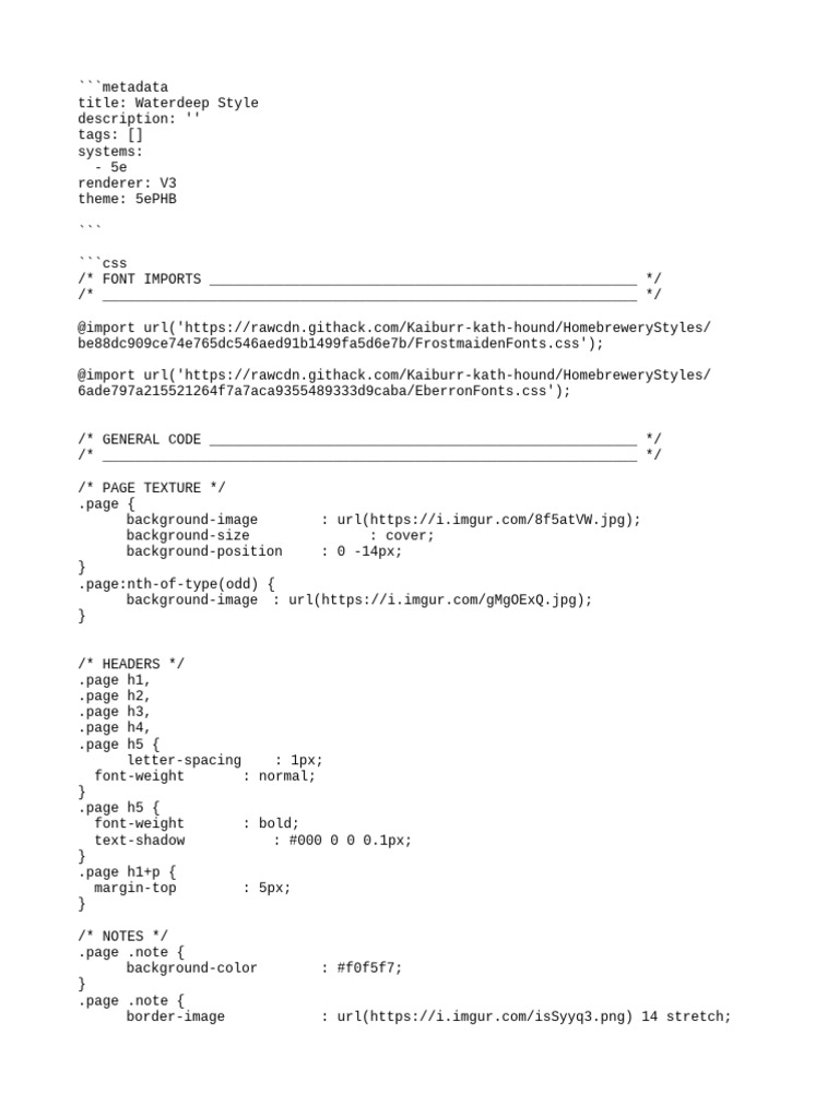 HB WaterdeepStyle | Download Free PDF | Text | Typography