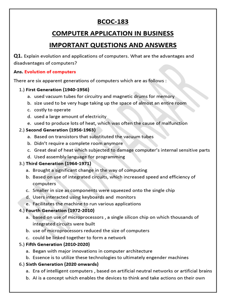 Bcoc183 Important Questions | PDF | Computer Network | Operating System Bcoc183 Important Questions | PDF | Computer Network | Operating System