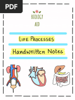 Life Process Handwritten Notes Class 10th | PDF